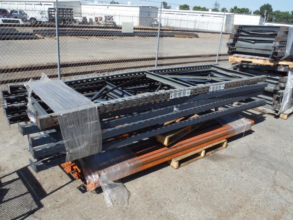 (12) skids pallet racking, 108 in. long x 42 in. wide x 12 ft. tall, 2 ...