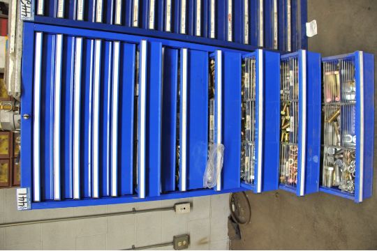 Fastenal 12-Drawer Parts Cabinet; c/w Contents, Nuts, Bolts, Screws, Etc.