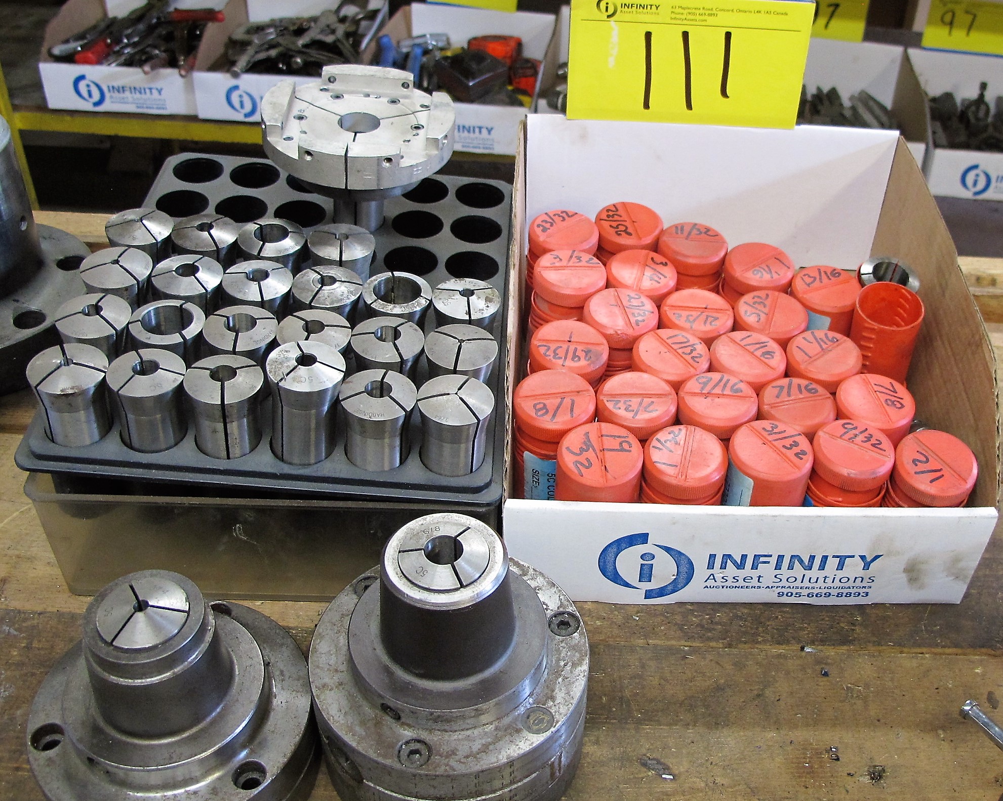 5C COLLET SETS W/HOLDERS