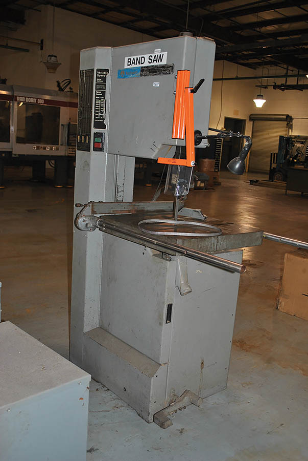 ROCKWELL BAND SAW, MODEL 20, 20" THROAT, 24" X 24" TILT TABLE, S/N 1814295