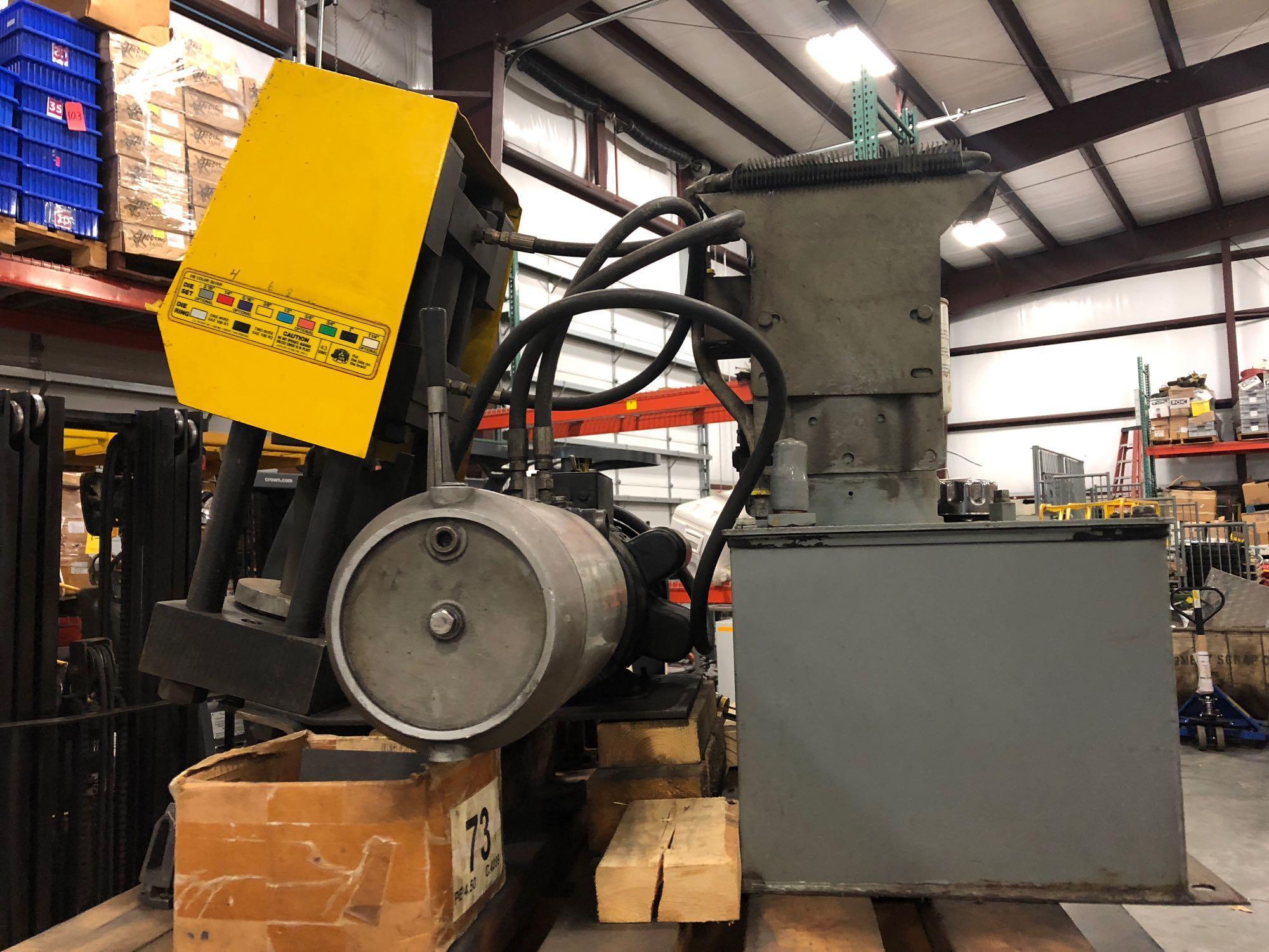 PARKER HOSE CRIMPING MACHINE MODEL HPU6302A WITH DIES