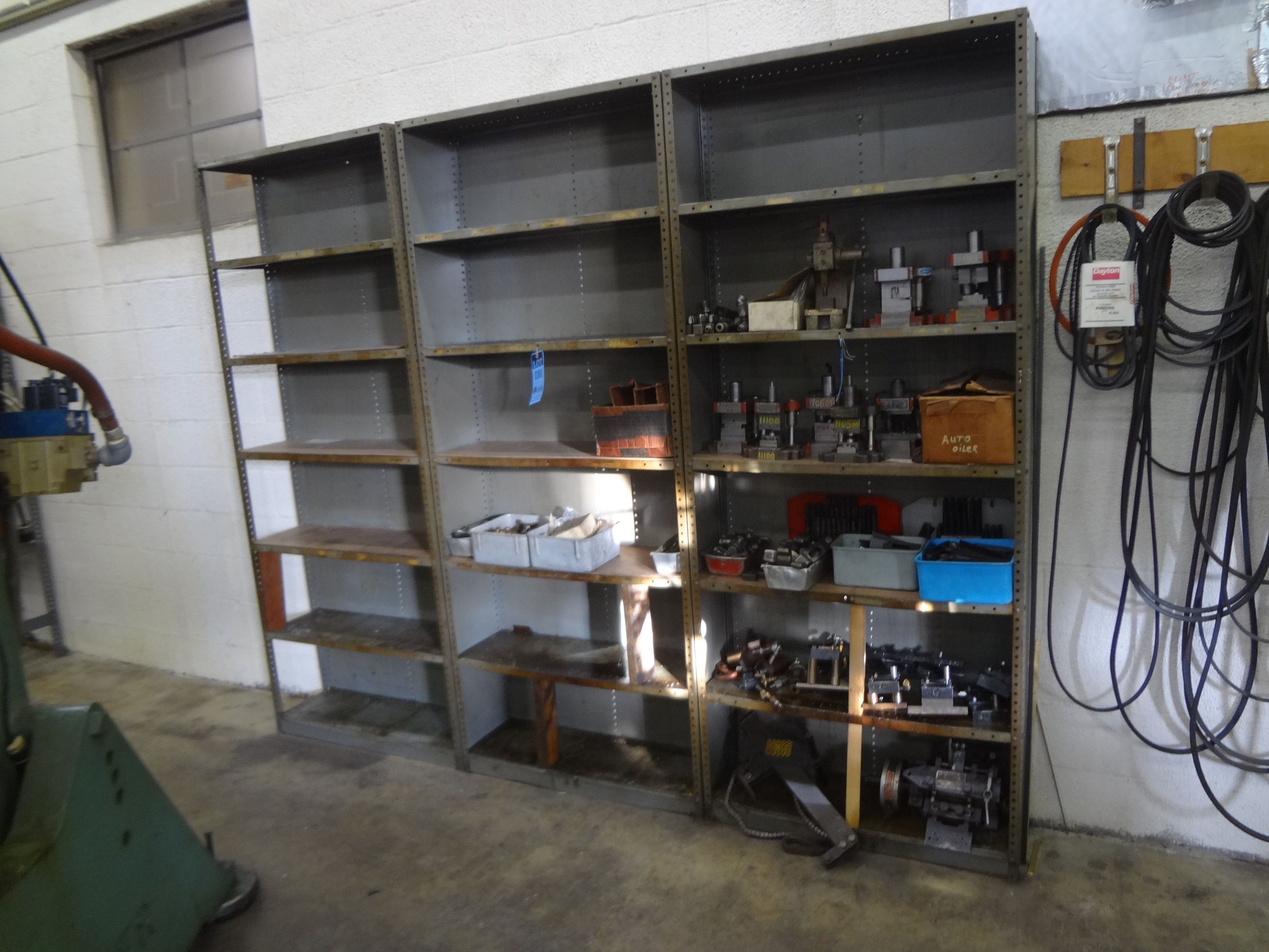 SECTIONS 12" X 36" X 7' HIGH BOLT TOGETHER STEEL SHELVING W/ (5 ...