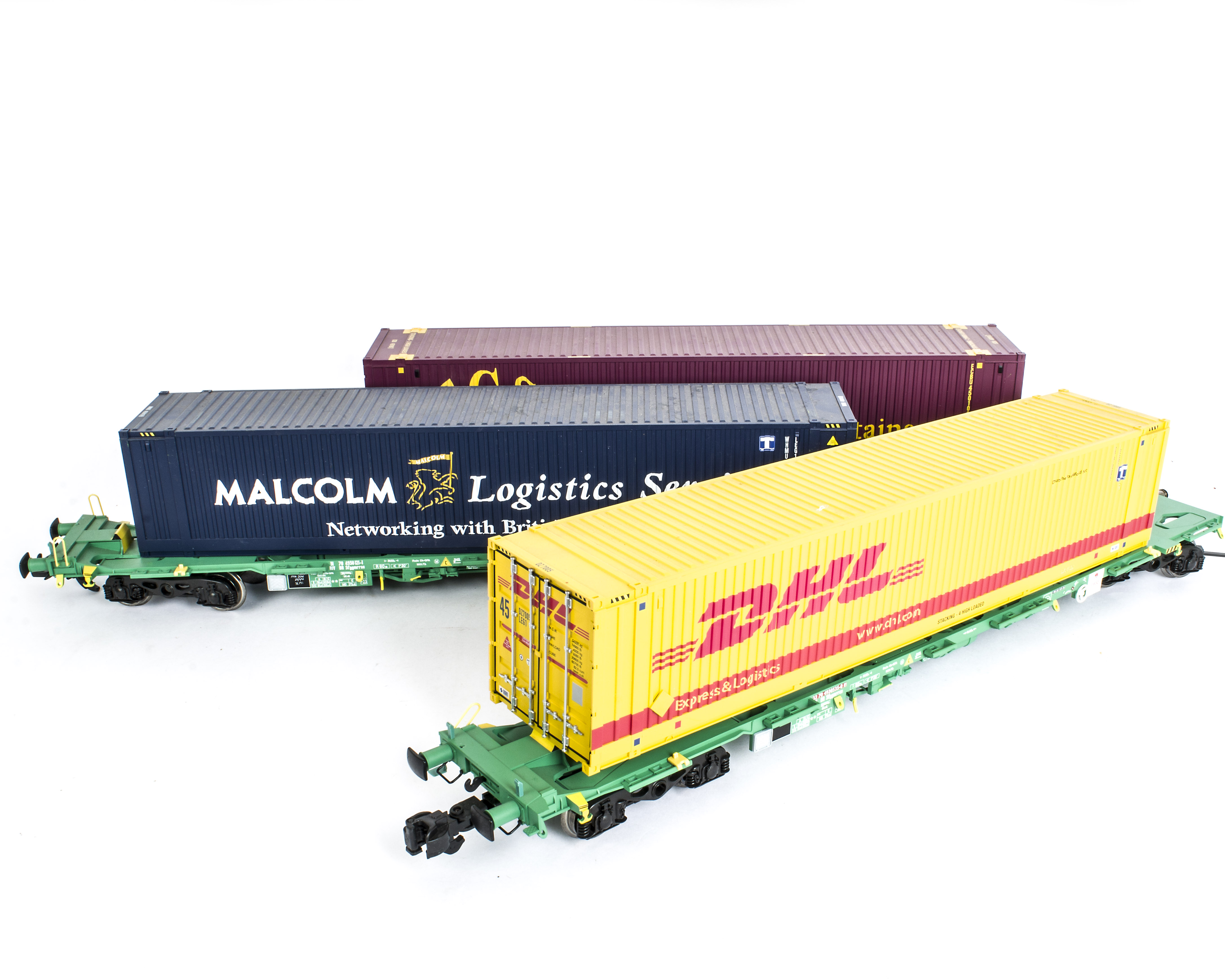 Aristocraft G Scale Intermodal Wagons, five unboxed 112307, twin ...