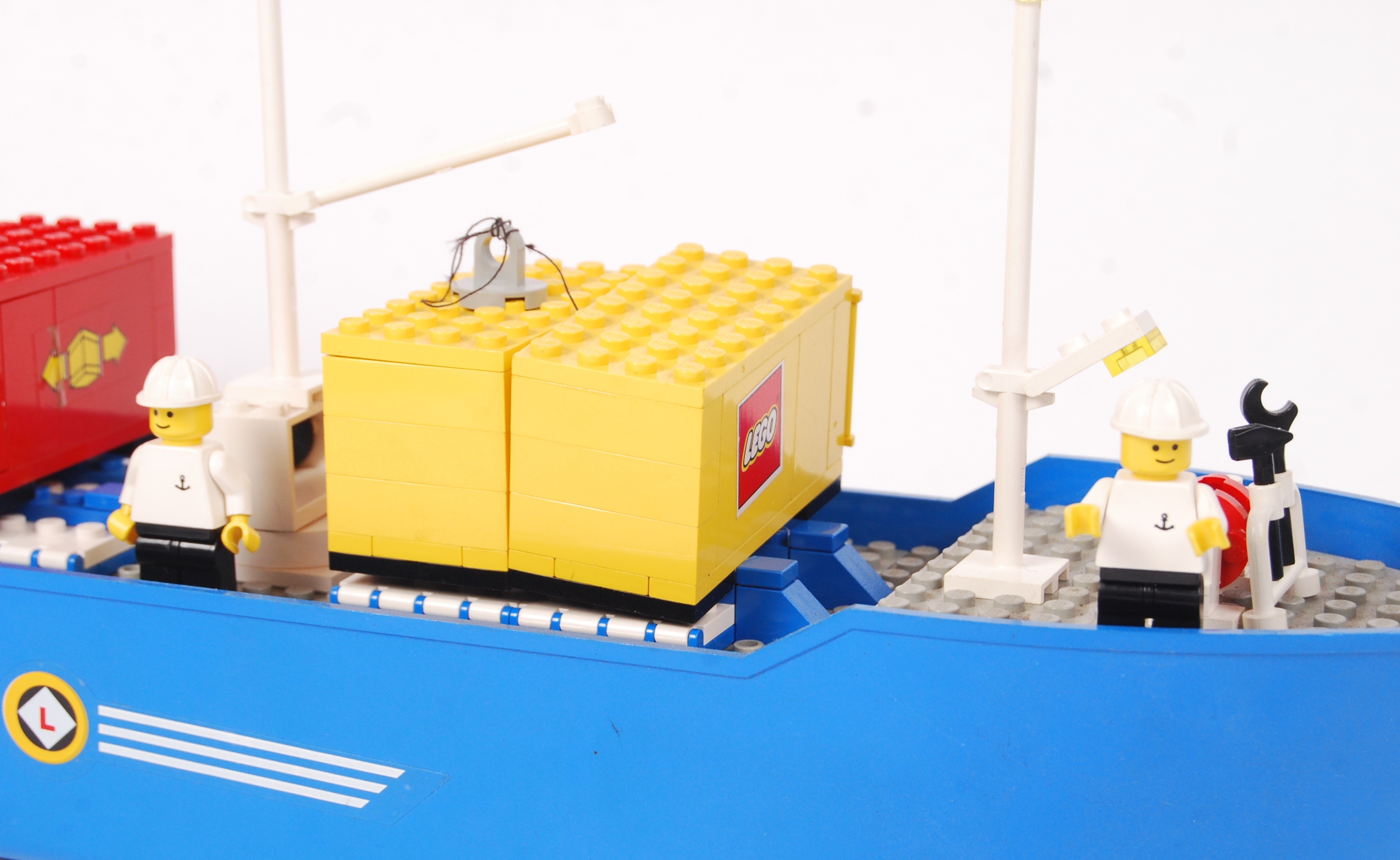 An original vintage Lego Legoland made set 4030 Cargo Ship. Fully made ...