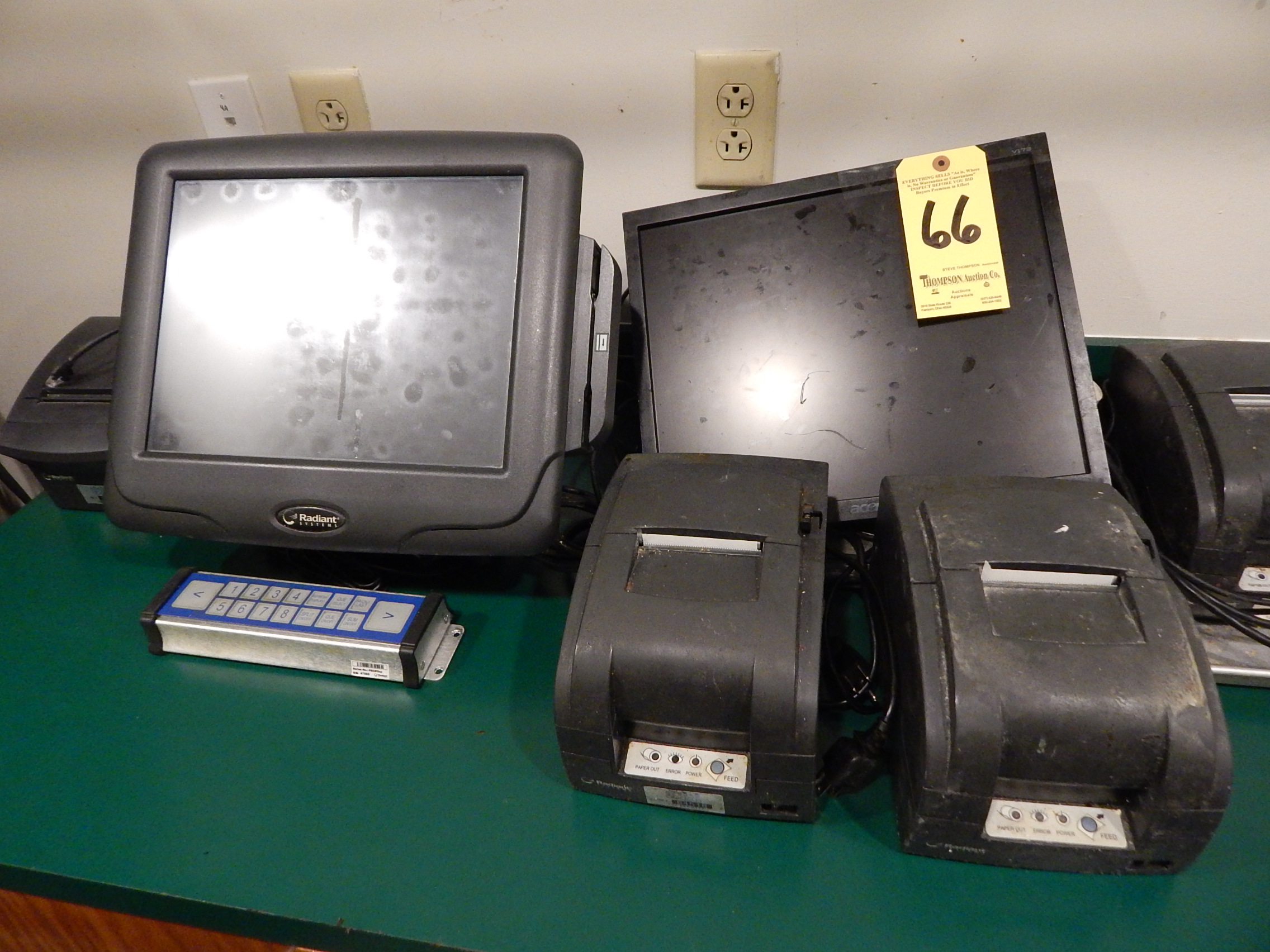 Radiant Systems POS System with (4) Monitors