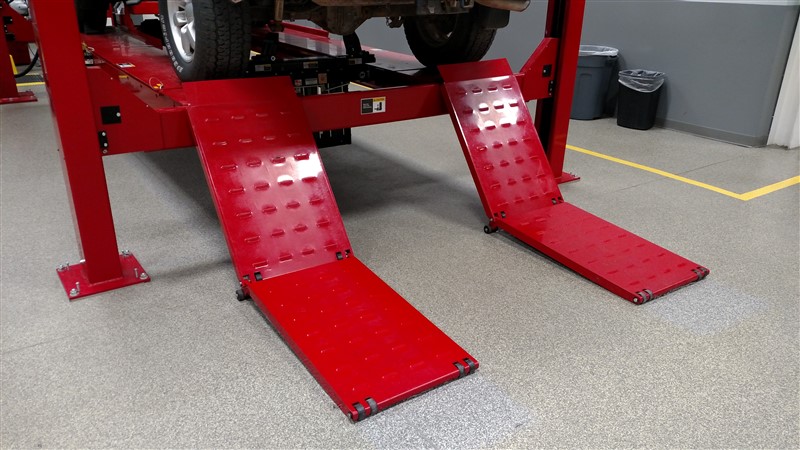 Hunter L421-14K 14,000 Lb. 4-Post Surface Alignment-Rack Lift s/n ...