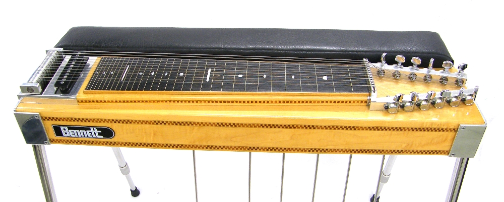 Bennett Artisan single twelve pedal steel guitar, natural finish, with ...