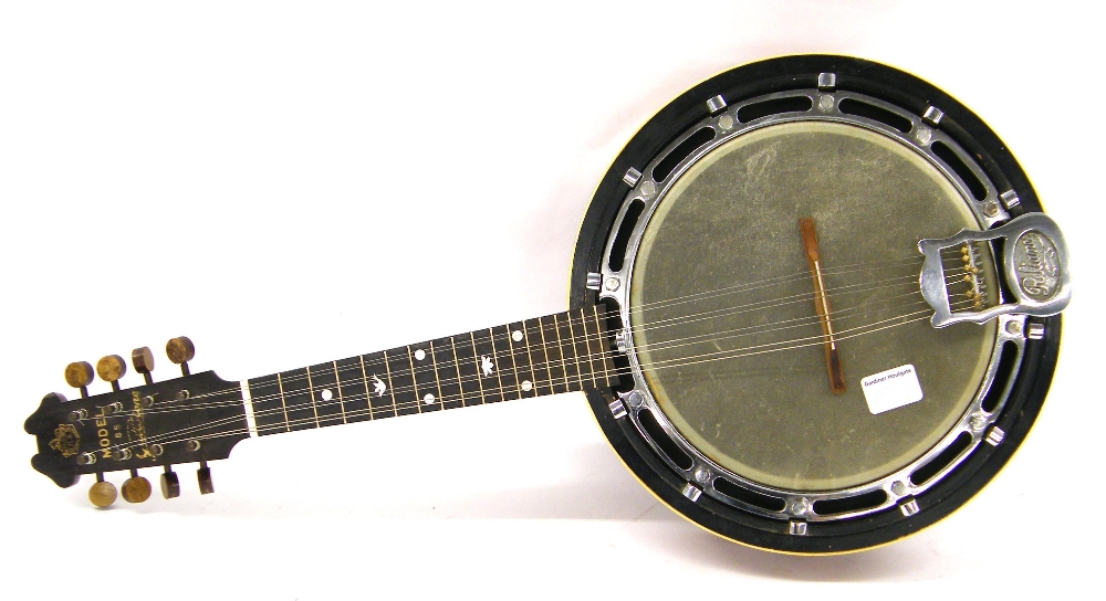 Reliance Gallotone model 8S mandolin banjo, circa 1920, case