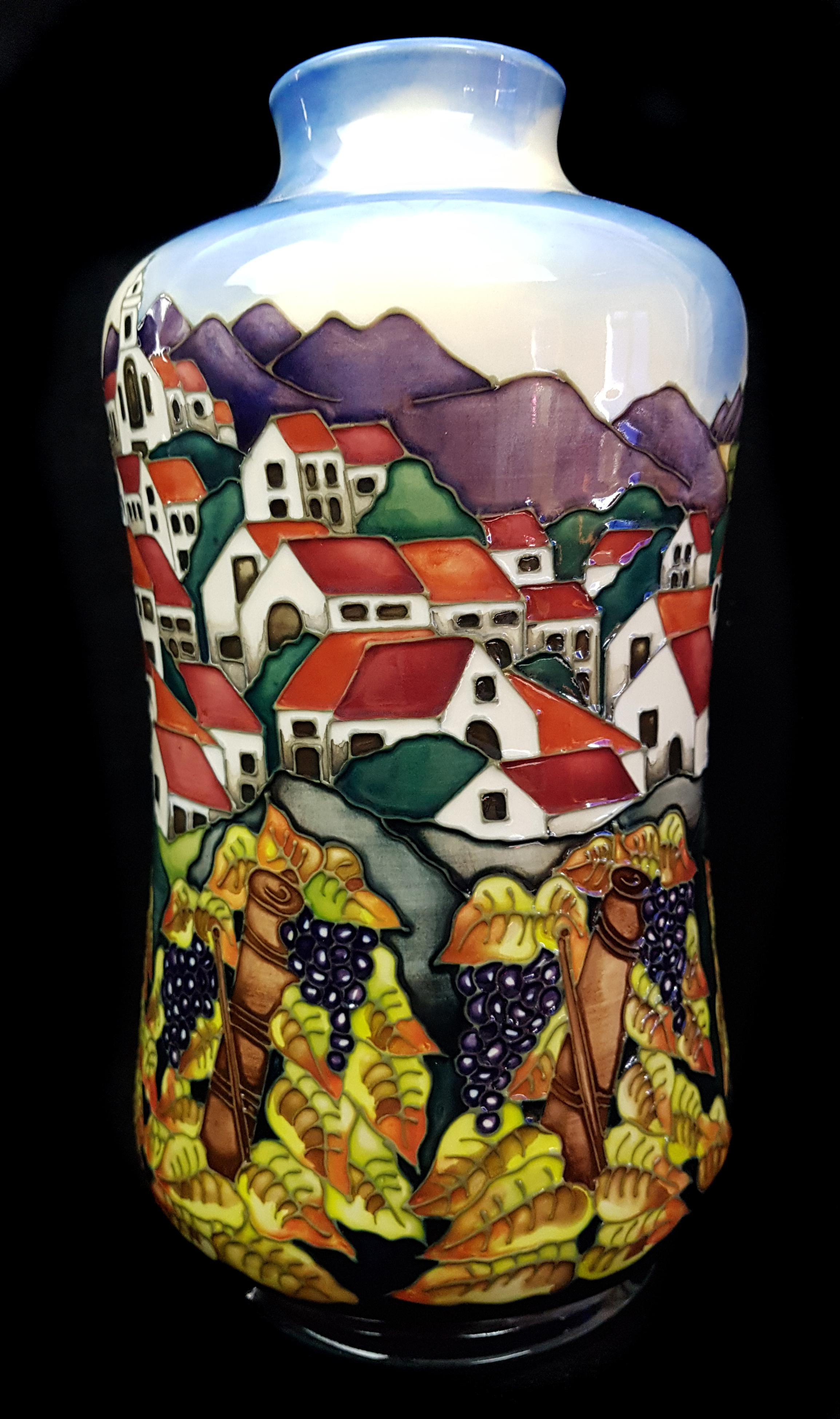 Beverley Wilkes for Moorcroft Pottery - Andalucia pattern vase for the ...