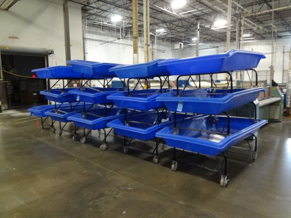 48"W X 96"L X 12" HIGH CHEM-TAINER MAXI MOVERS PORTABLE POLY LINEN ...