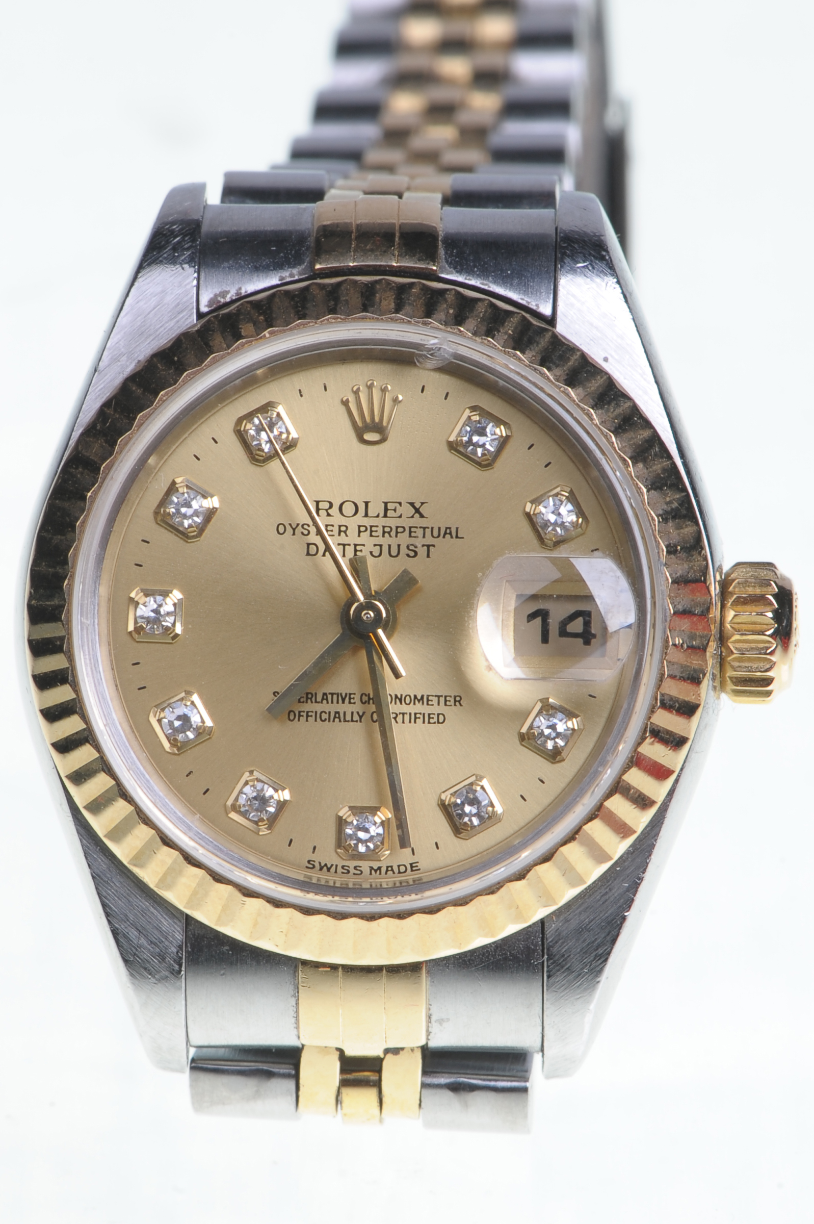Rolex: A ladies two-tone Oyster perpetual datejust bracelet watch, Ref ...