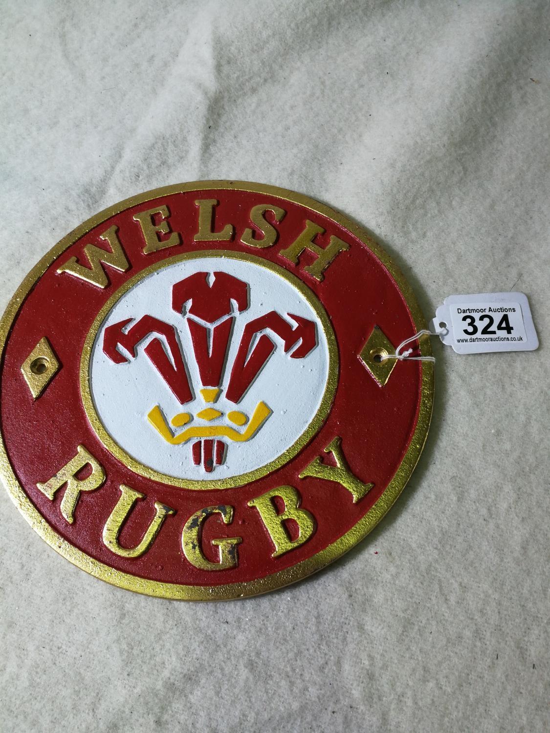 Welsh Rugby sign