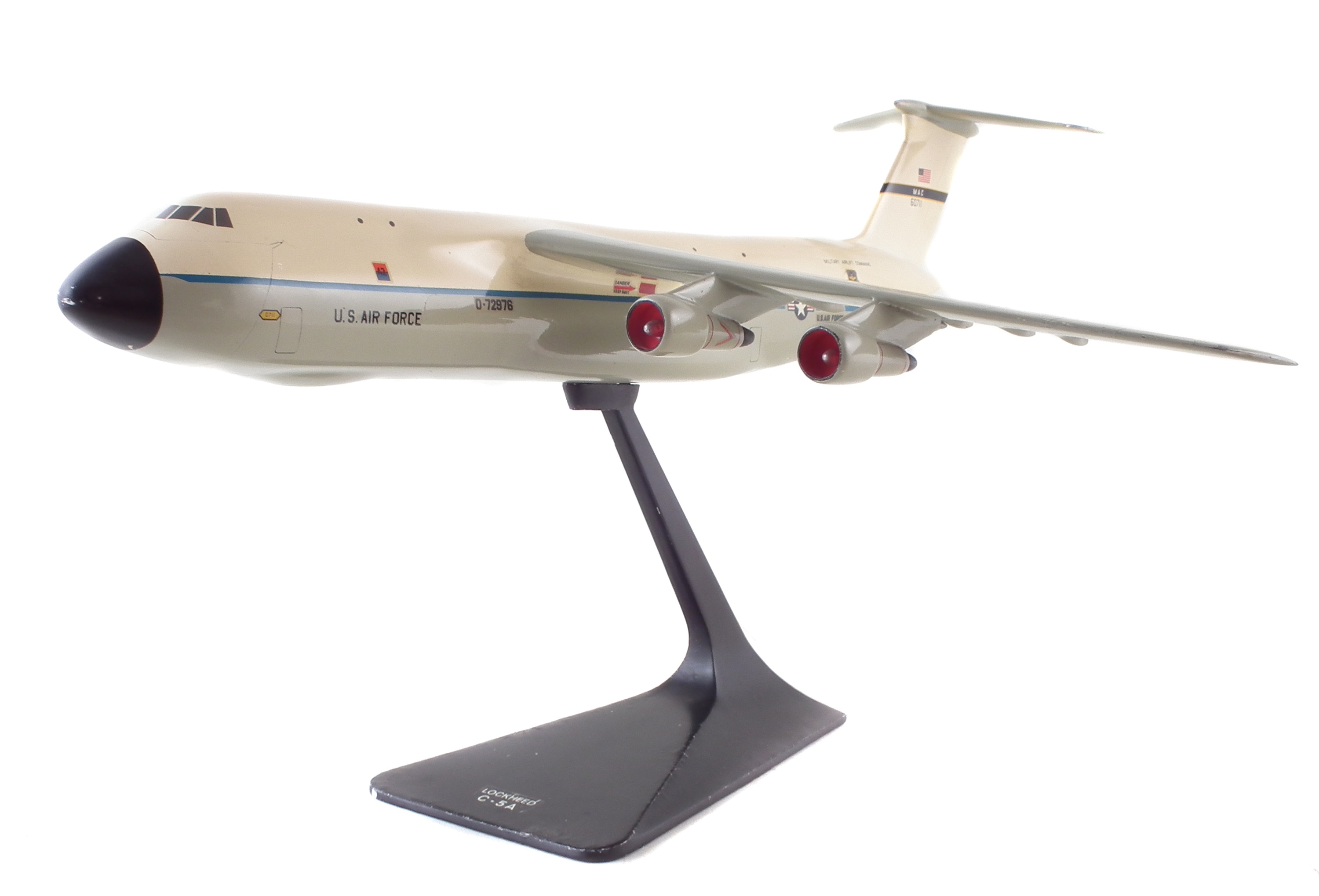 All metal scale model of the US Lockheed C5A Galaxy military transport ...