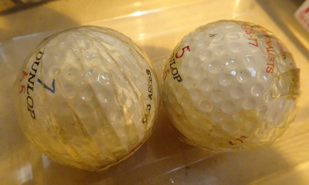 Two new wrapped Dunlop 65 golf balls