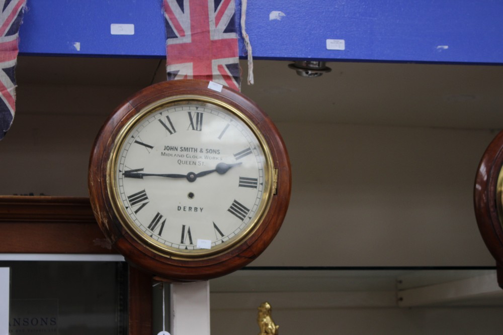 John Smith and Sons Midland clock works, Queen Street, Derby, mahogany ...