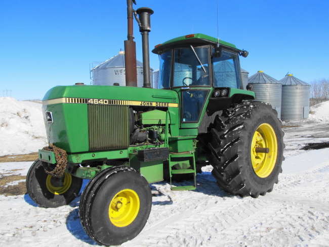 JOHN DEERE 4640 2WD TRACTOR; 4490 Hours Showing, 3 Hydraulics, Quad ...