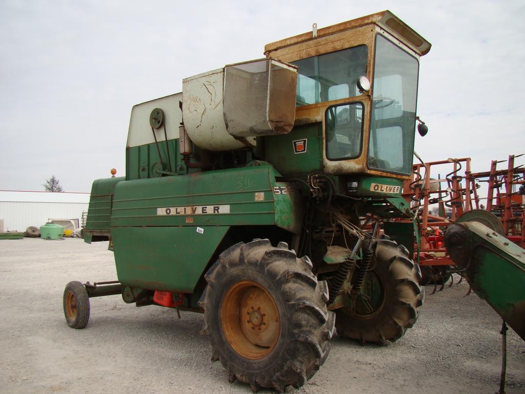 Oliver 525 combine with attachments