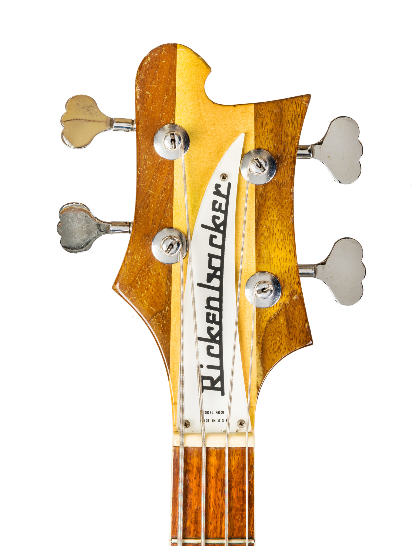 A 1971 Rickenbacker 4001 electric bass guitar, rented by Paul McCartney ...