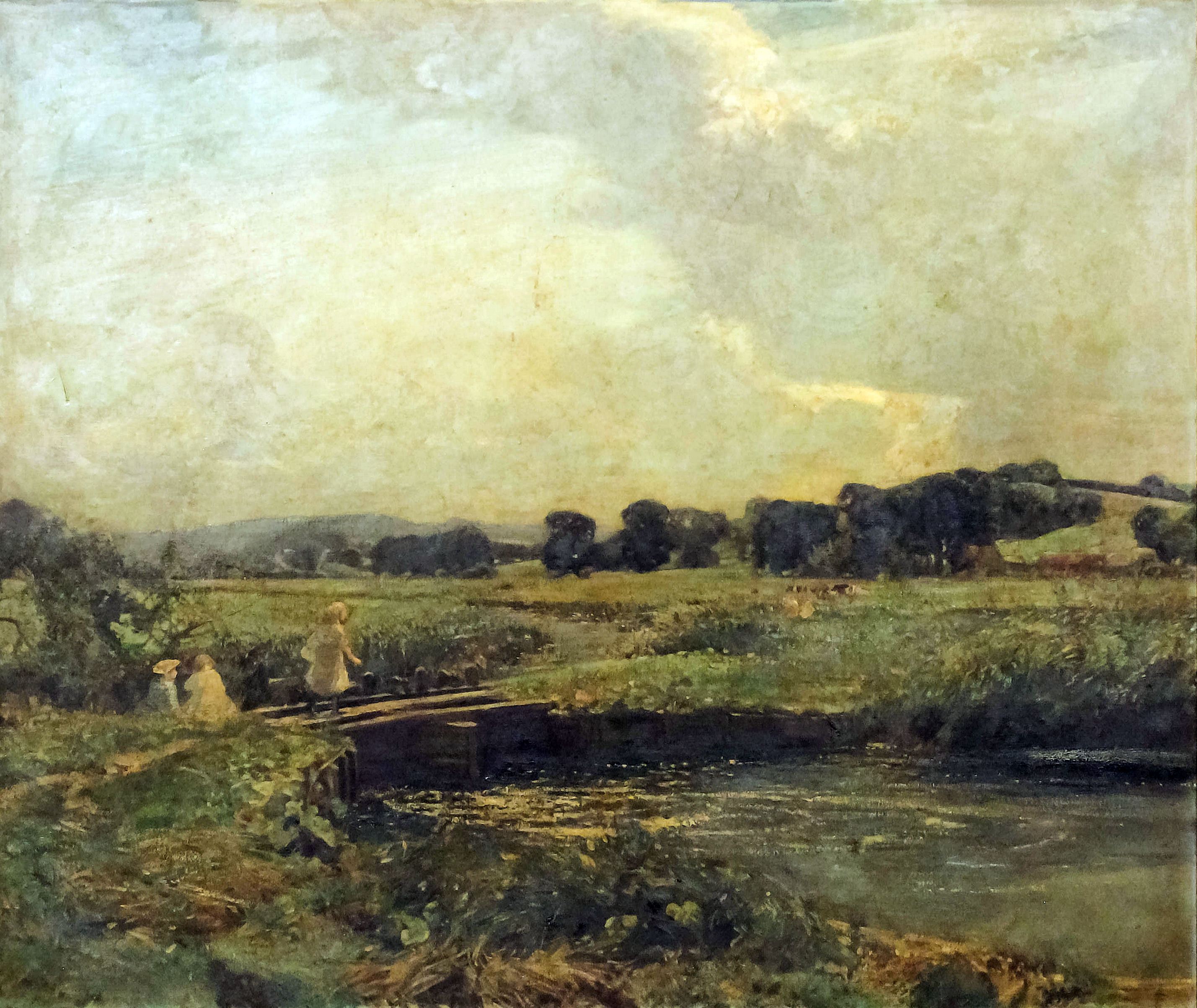 Harry Watson (1871-1936) - Large oil painting - River landscape ...