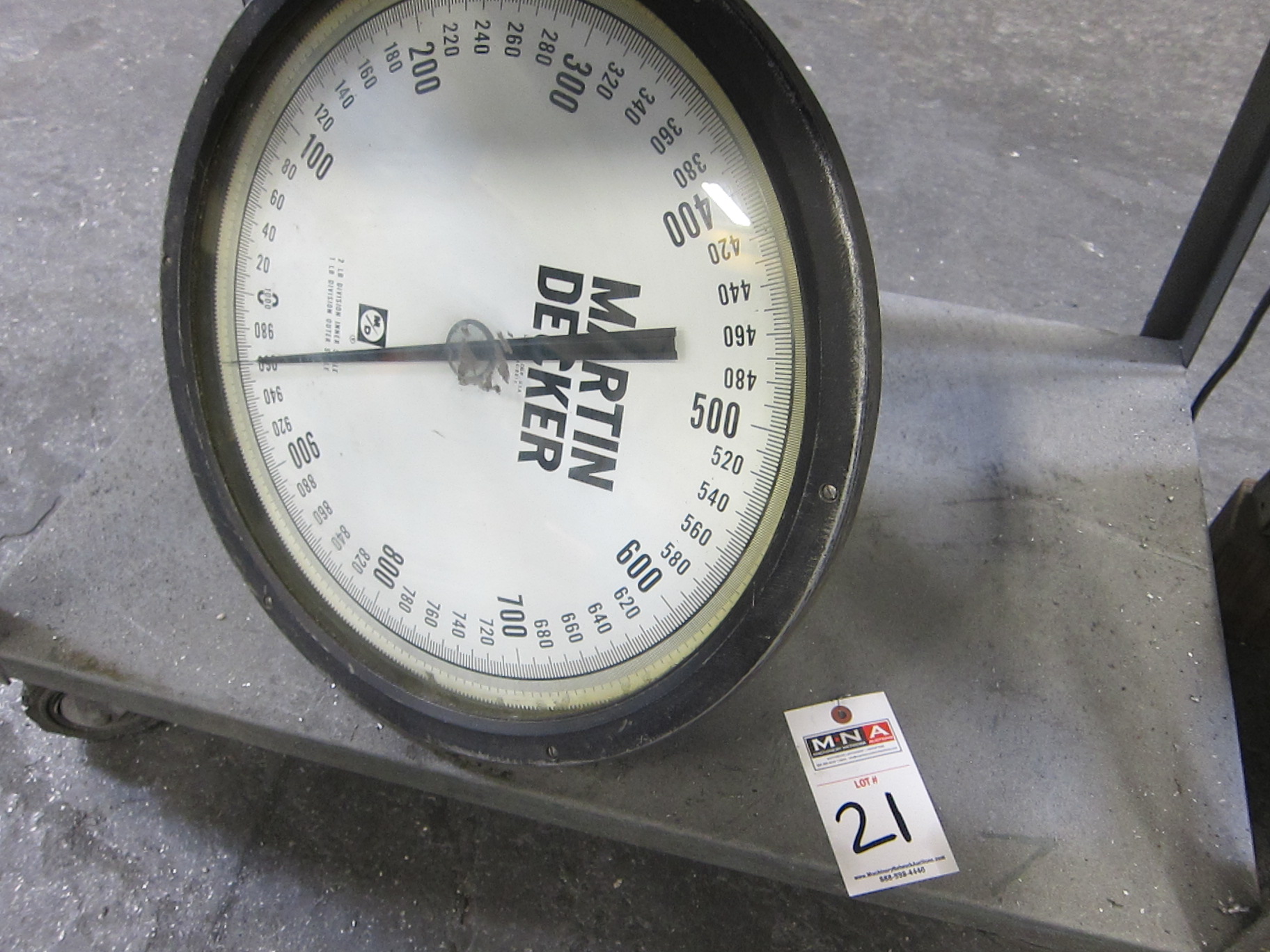 MARTIN DECKER 1000 LB SCALE SERIAL# 1871