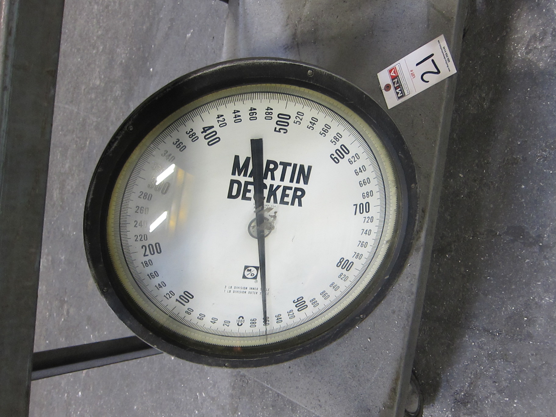 MARTIN DECKER 1000 LB SCALE SERIAL# 1871