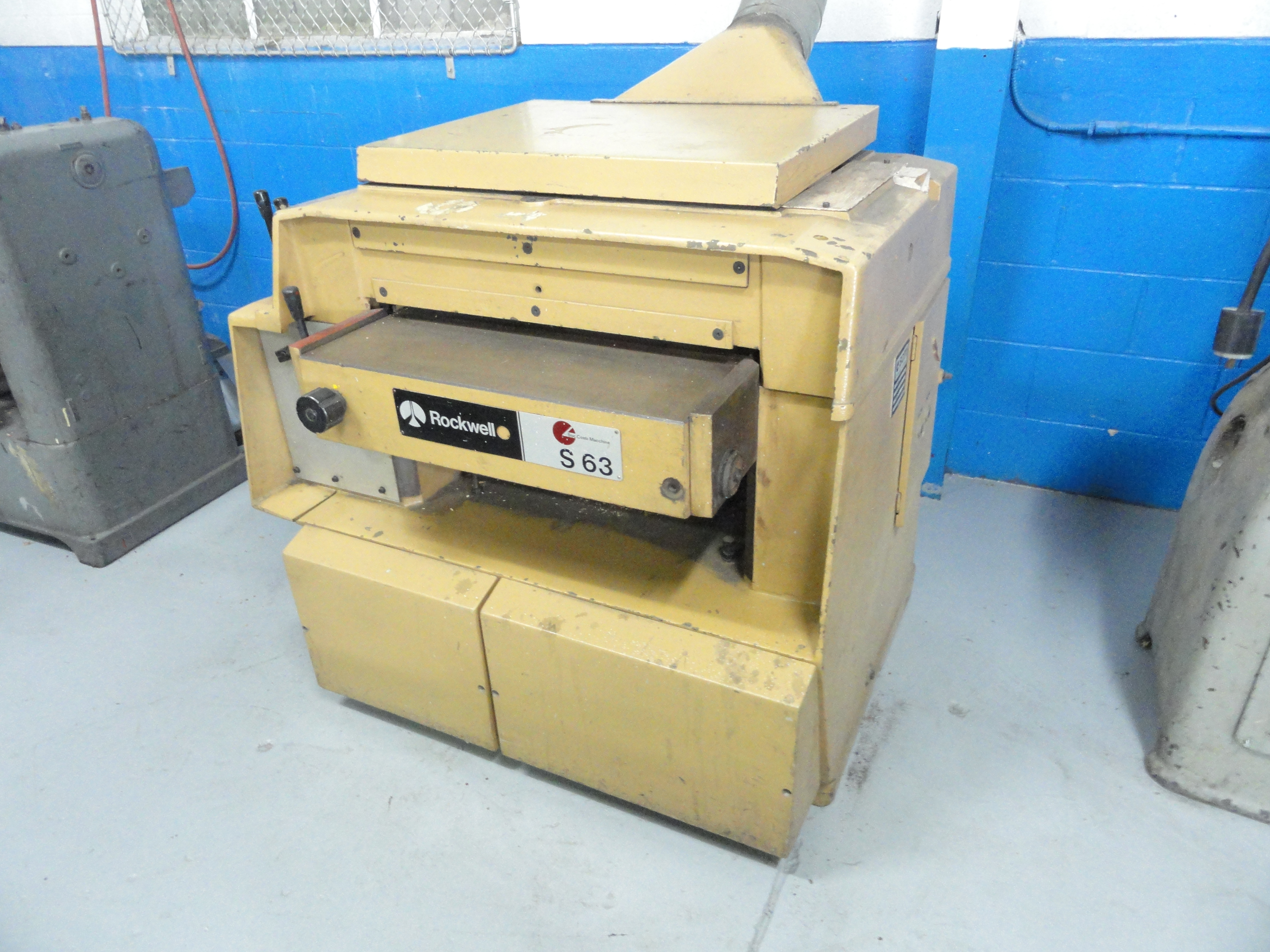 SCM Rockwell Model S63 Thickness Planer, s/n F880380, 24 Inch, Power ...