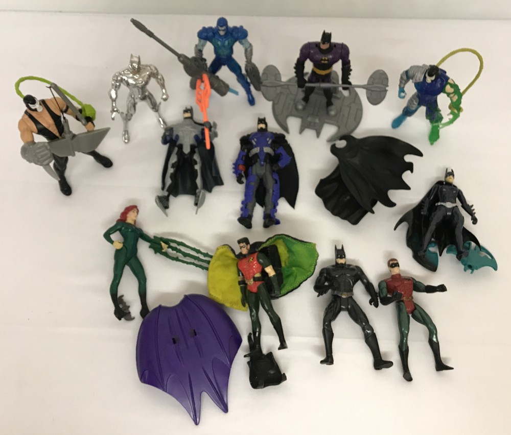 12 x 1990's Batman animated series and film play action figures ...