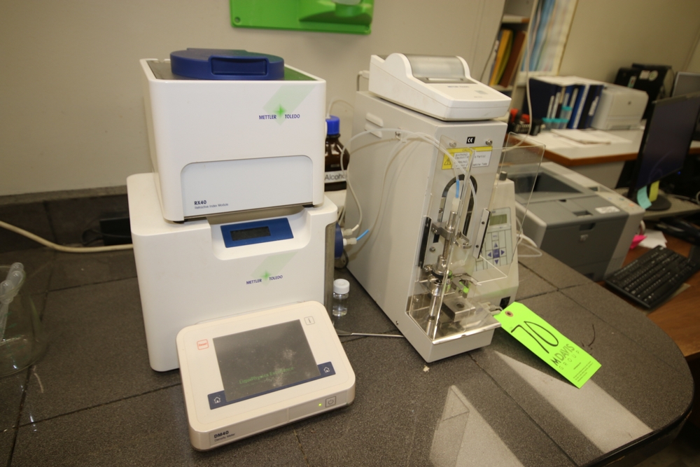 Mettler Toledo Density Metering System, M/N DM40, with Retractive Index ...