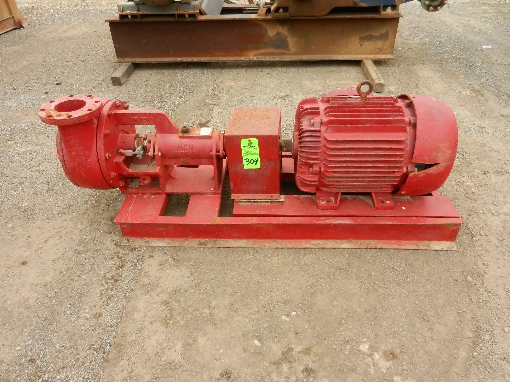 { Choice of lots: 303,304 } MCM Pump 178 Series Size 5x6 Skid Mounted ...