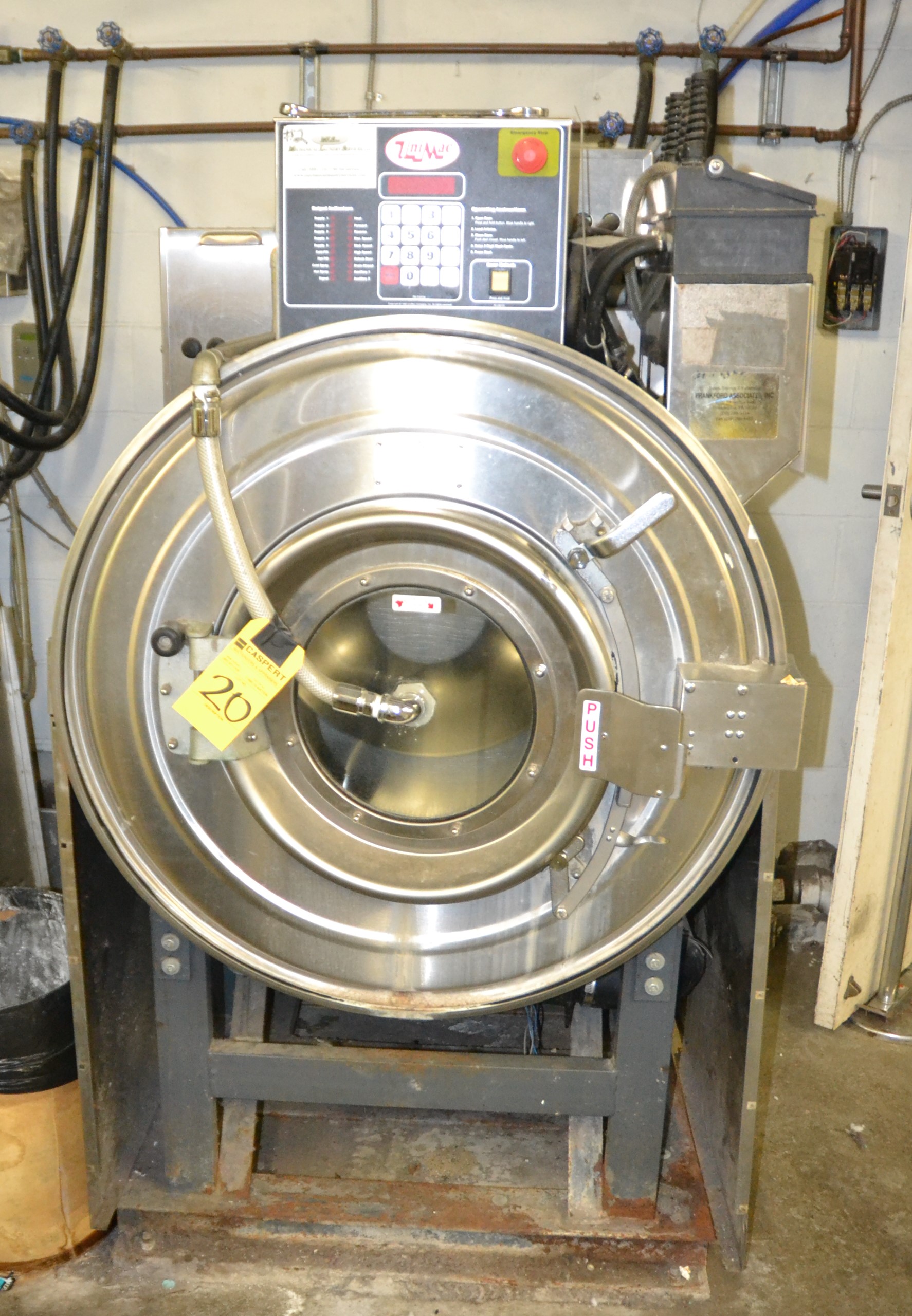 Unimac Stainless Steel Front Load Washer, Model UW60PVQU10001, Serial ...