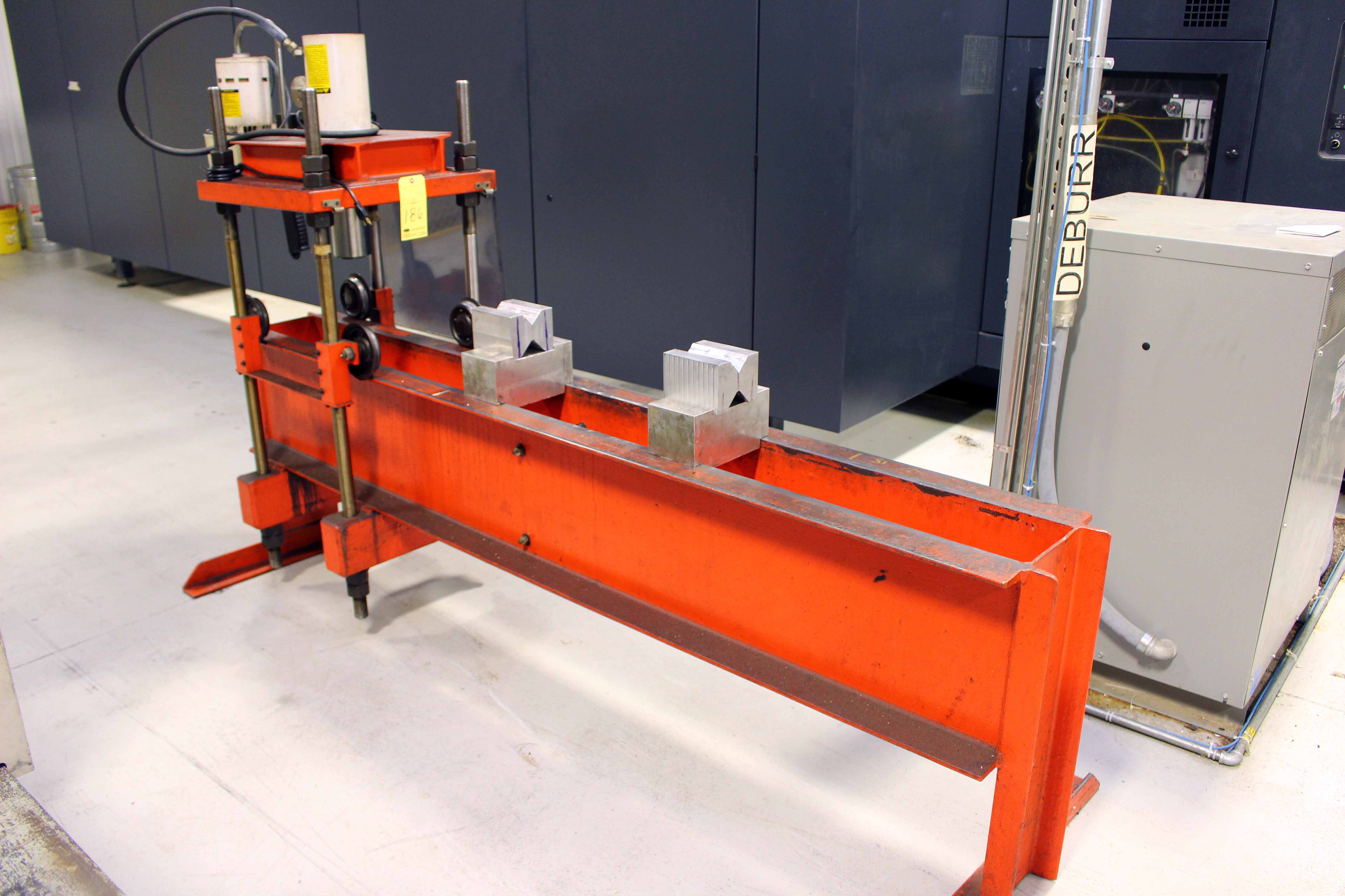 ROLLING FRAME HYDRAULIC STRAIGHTENING PRESS, CUSTOM, I-beam fabrication ...