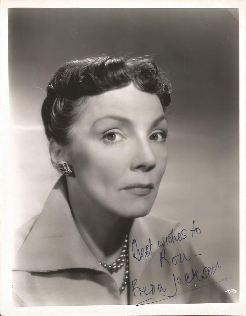Freda Jackson signed 10x8 b/w photo. English stage actress who also ...