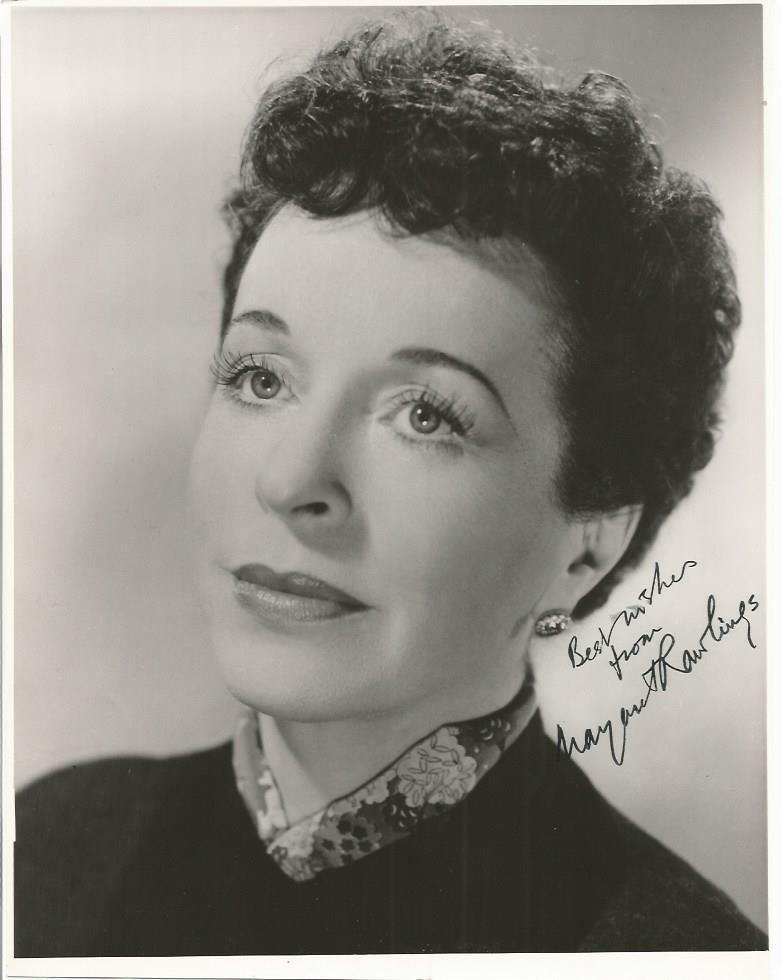 Margaret Rawlings signed 10x8 b/w photo. 1906, 1996 was an English ...