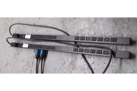 2 x APC Basic Rack PDU - Model AP7553 - Zero U, 32A, 230V, (20)C13 & (4 ...