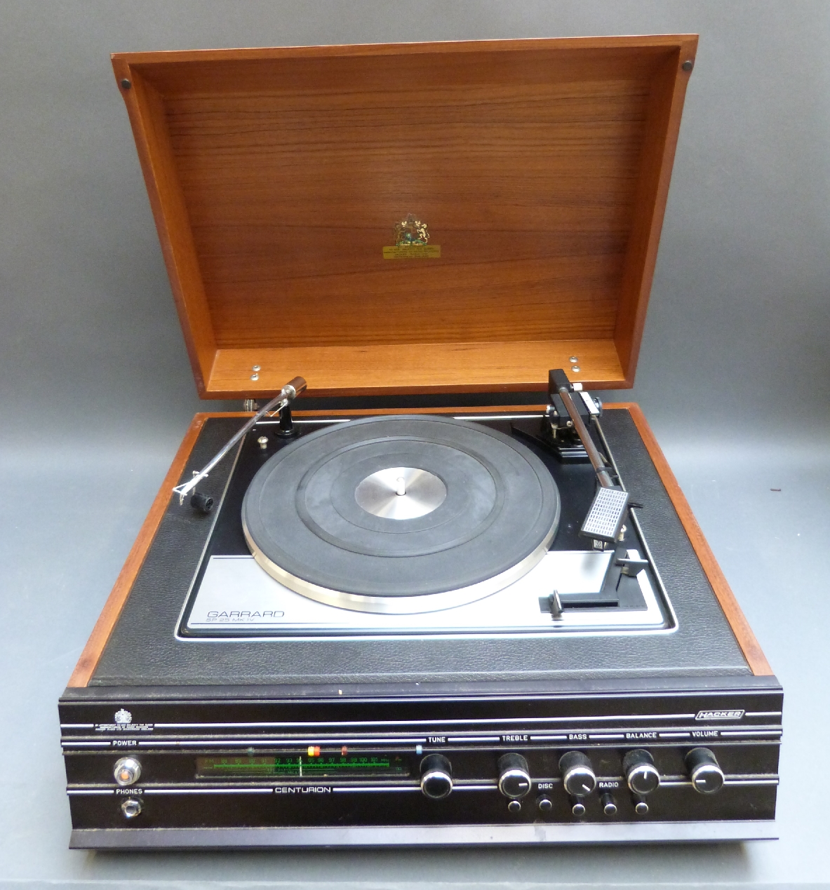 Hacker Centurion stereo record player with built in FM radio and Garrad ...
