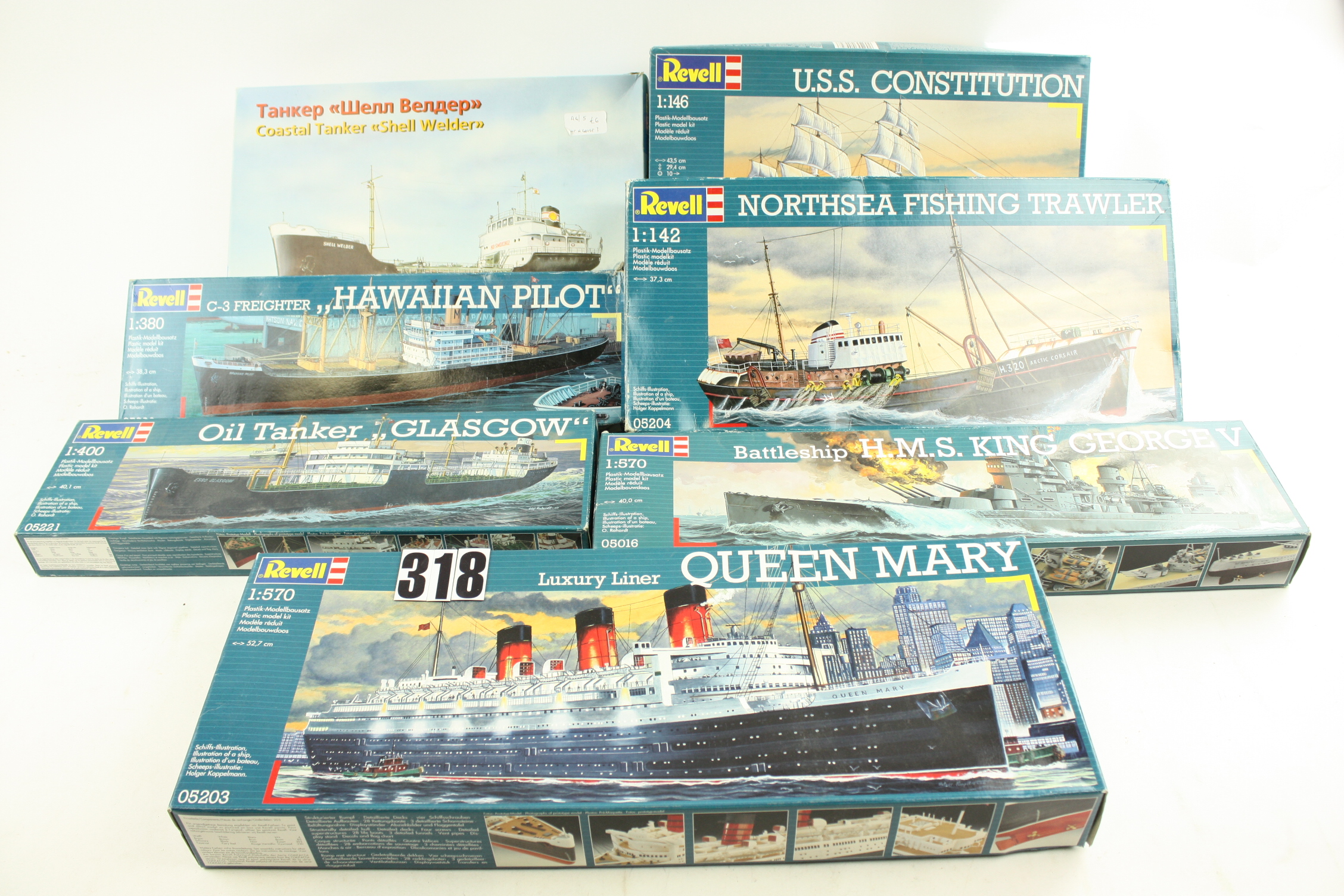 Revell Naval and Merchant Ship Plastic Kits: North Sea Fishing Trawler ...