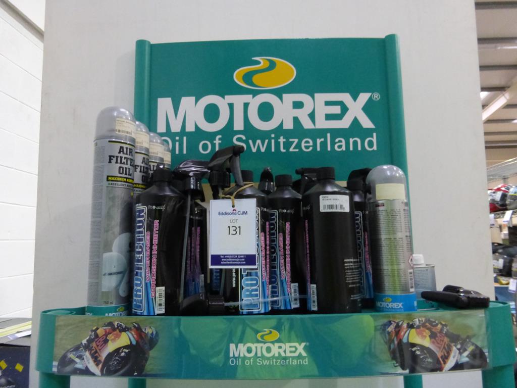 * Motorex Oil of Switzerland Stand with Four Shelves H209cm W70cm D43cm ...