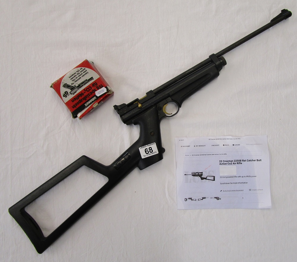 .22 Crossman Rat Catcher bolt action CO2 air rifle