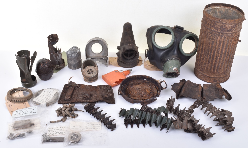 WW2 German Battle Relics; Quantity of German military relics recovered ...