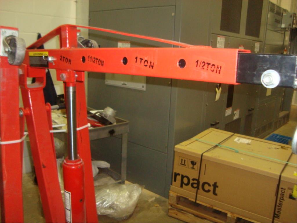 2000 lb. Capacity Mobile Boom Hoist, 500 to 2000 lb. Settings with ...