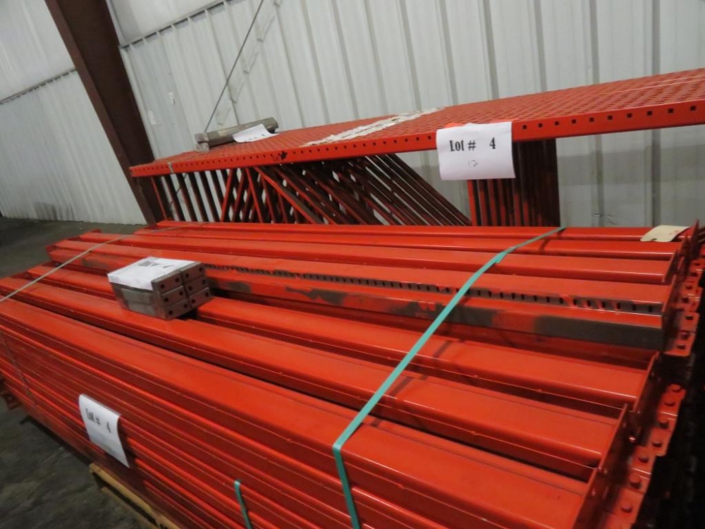 Paltier Pallet Racking 12 uprights 3"x 2 3/4", 42" wide and 18' tall ...