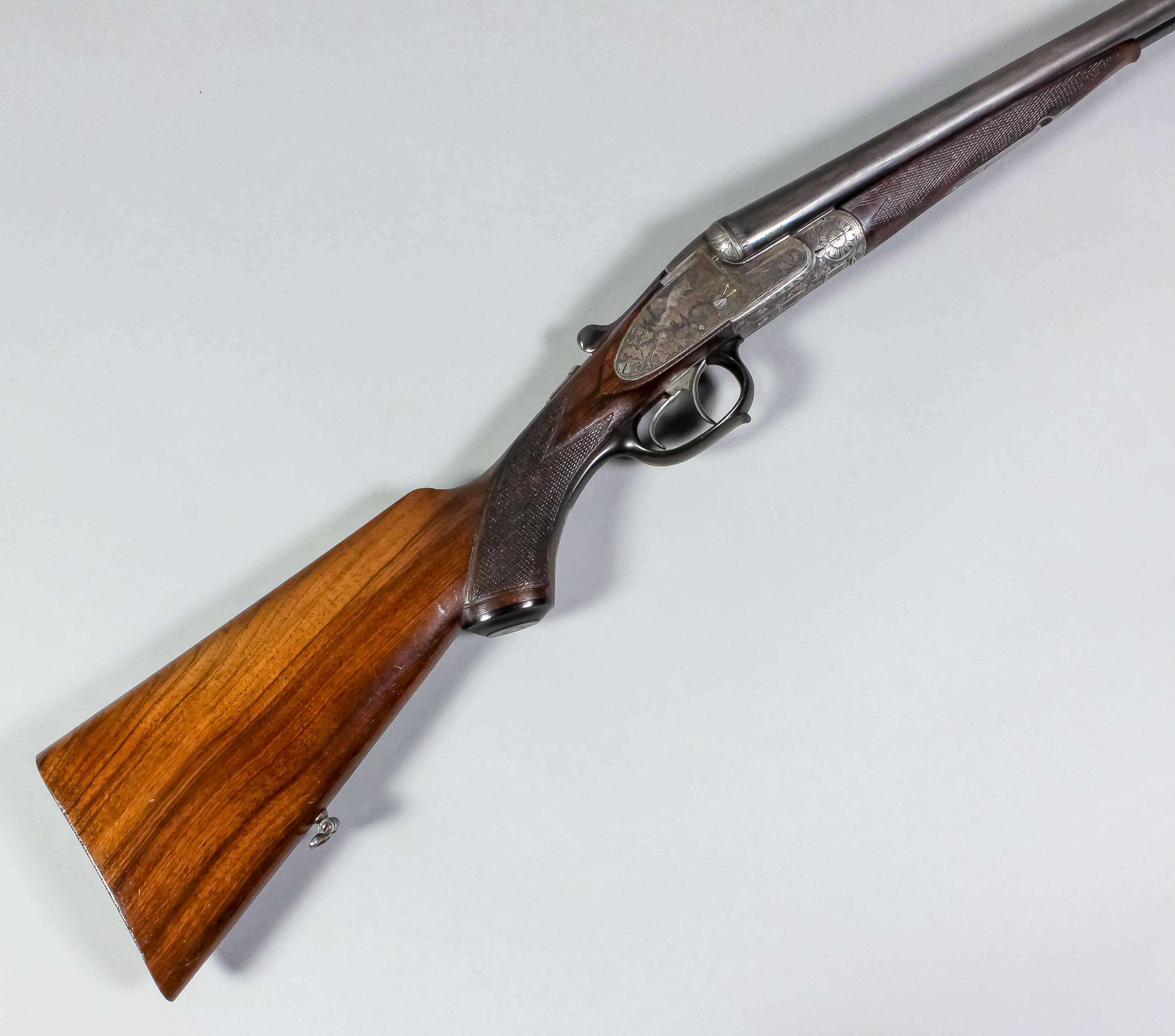 A very rare Austrian 12 bore side lock shotgun, Serial No. 3088, by The ...