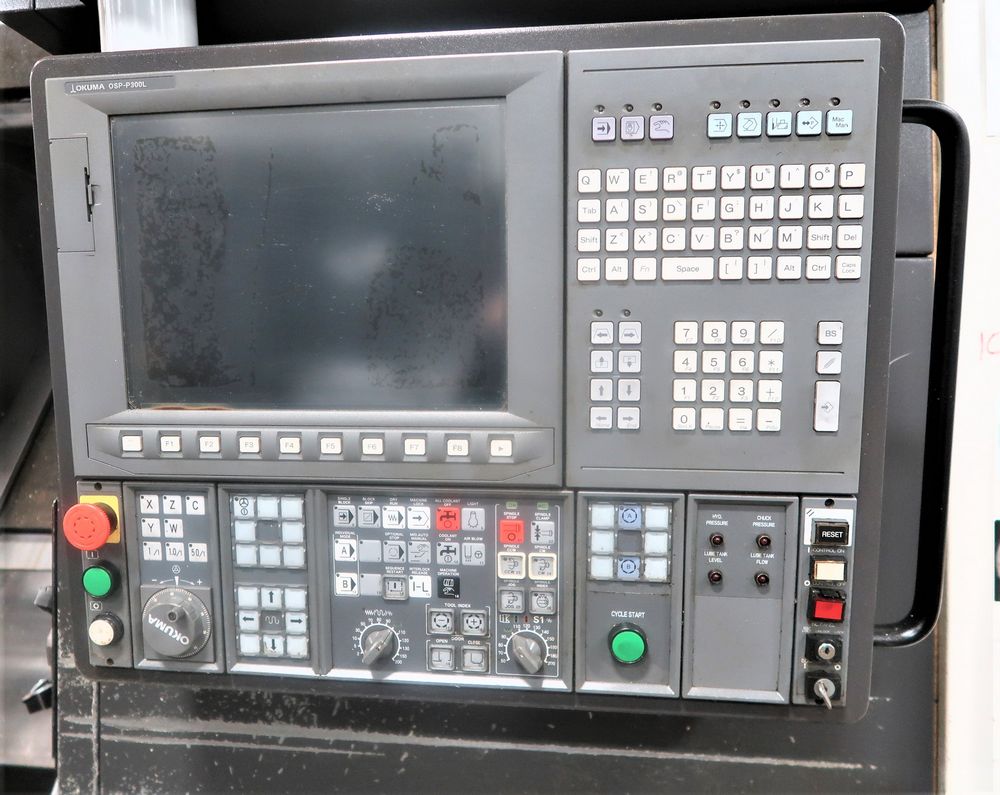 Okuma LU3000EX-2SC-600 Simulturn 4-Axis CNC Turning Center Lathe, S/N ...