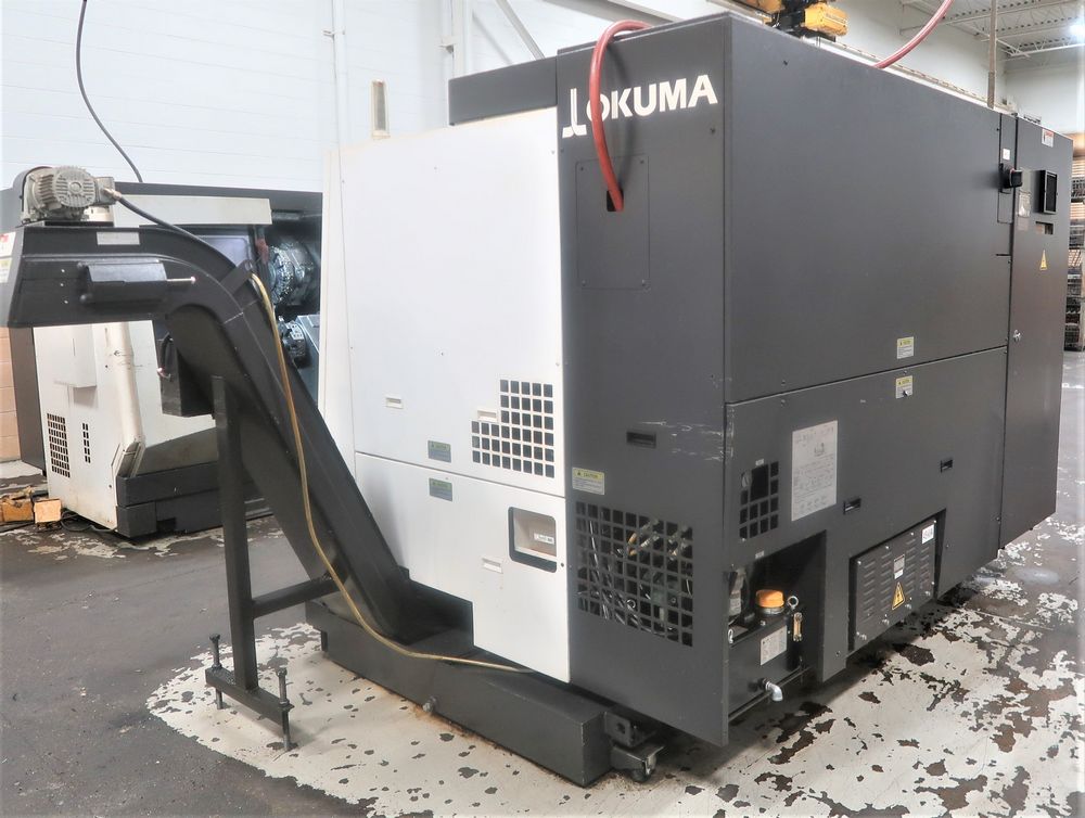 Okuma LU3000 EX 2SC600 Simulturn 4-Axis CNC Turning Center Lathe, S/N ...