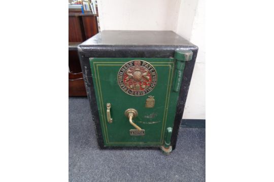 A Milner's 212 patent fire safe CONDITION REPORT: 49cm wide by 51cm ...