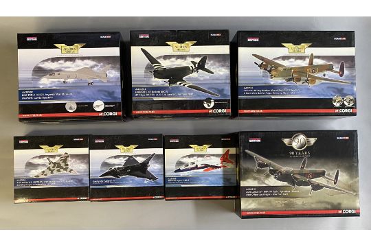 7 Corgi Aviation Archive model aircraft: AA38602, AA38203, AA32616 ...
