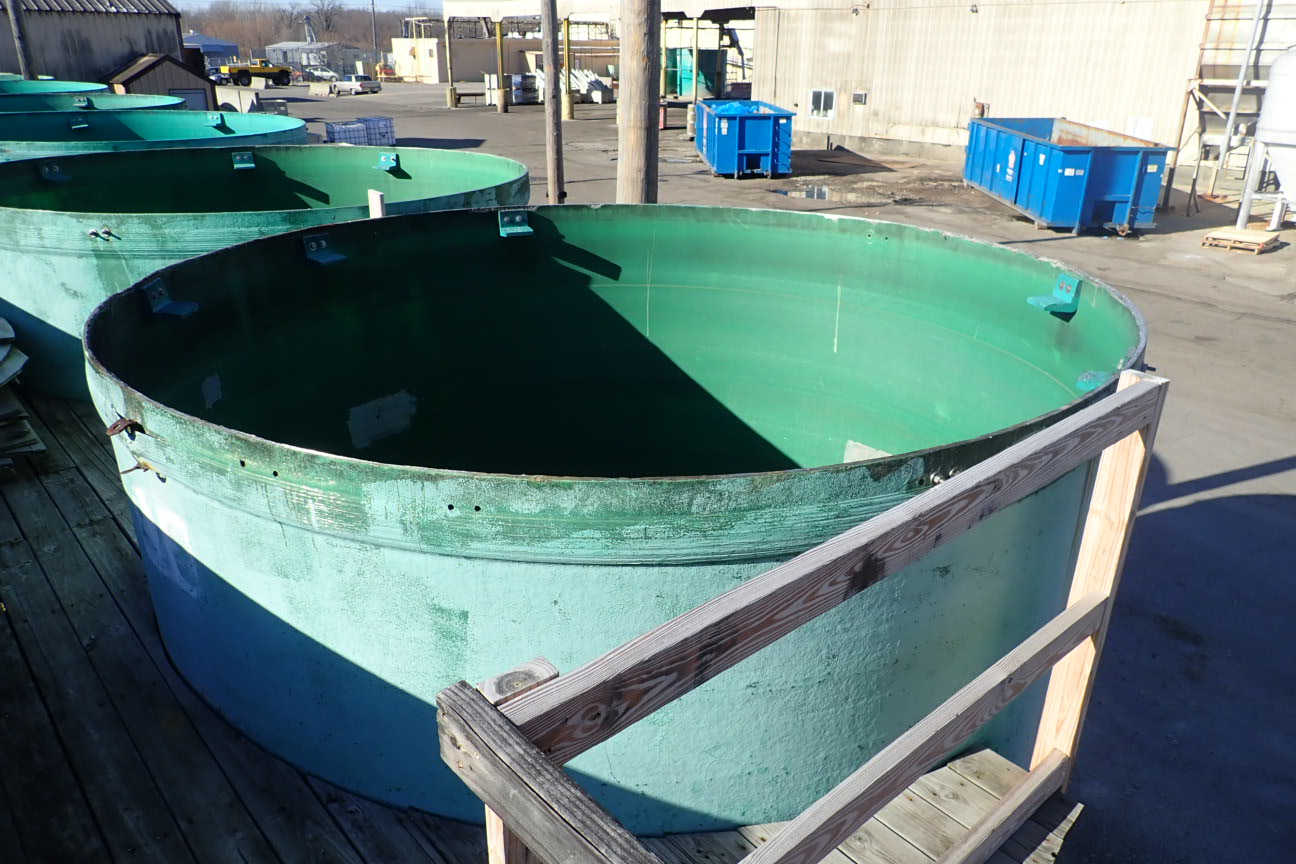 Fiberglass open top tank, 134 in. dia x 126 in. tall, (Tanks R7-R13 ...
