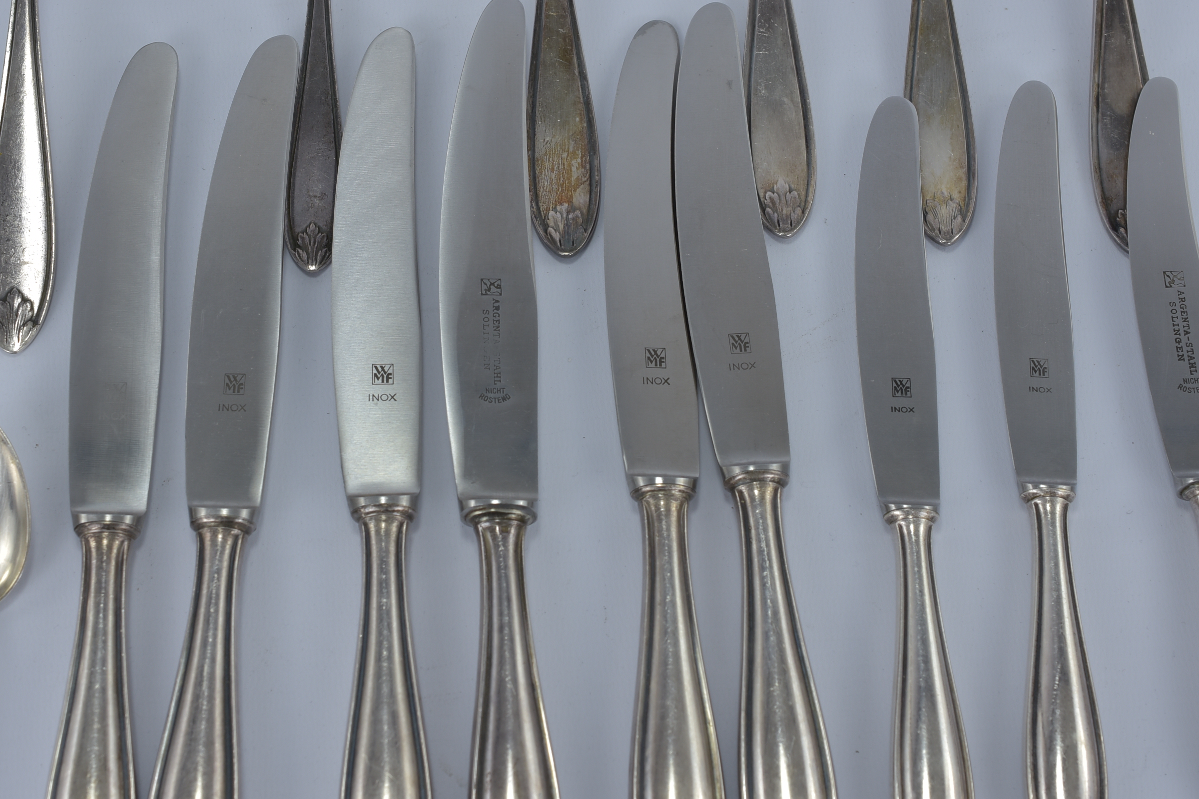 Collection of WMF Silver Plate Cutlery stamped 90 - 45, six piece ...