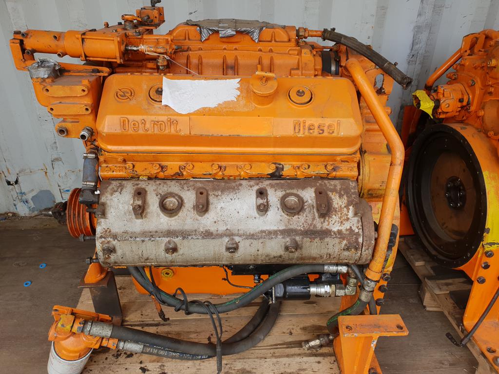* GM Detroit V8 71 Marine Diesel Engine.