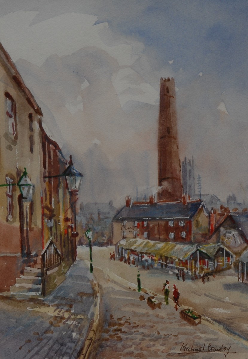 Michael Crawley The Morledge from Cockpit Hill, Derby signed, titled to ...